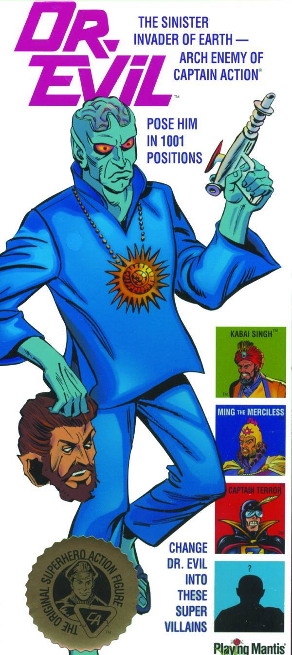 Playing Mantis Captain Action Dr. Evil Retro Figure