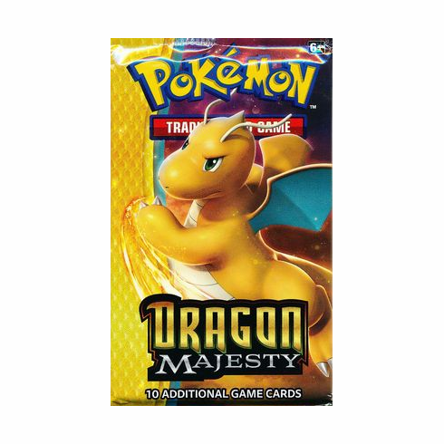 Pokemon Sun and Moon Dragon Majesty Booster Pack