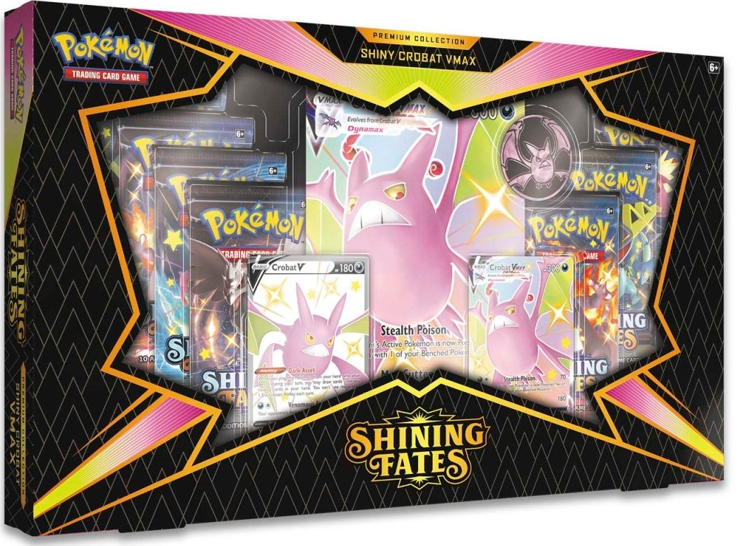 Pokemon TCG Shining Fates Shiny Crobat VMAX Premium Collection