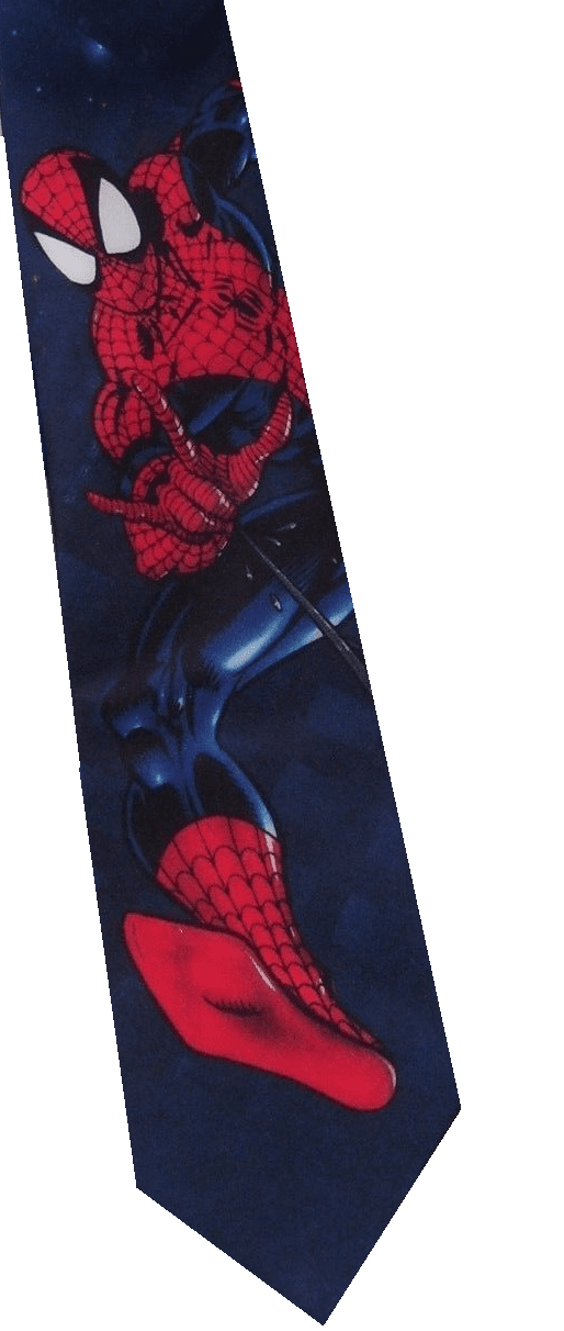 Ralph Marlin Marvel Comics Spider-Man Blue Neck Tie