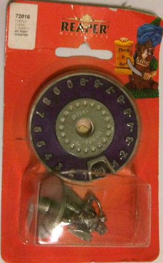 Reaper Hit Point Counter Purple Cleric Miniature