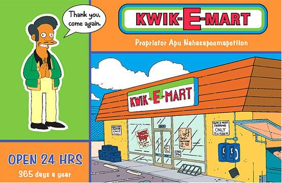 Rocket USA The Simpsons Kwik-E-Mart Tin Sign