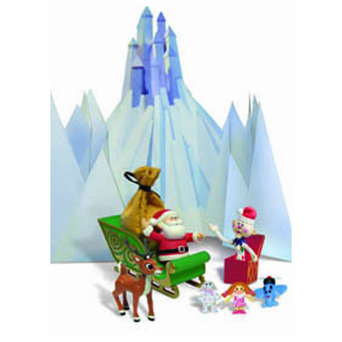 Rudolph the Red-Nosed Reindeer Misfit Island Scenic Display Set