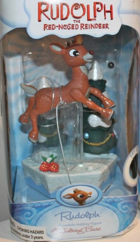 Rudolph the Red-Nosed Reindeer Talking Base Rudolph Figure