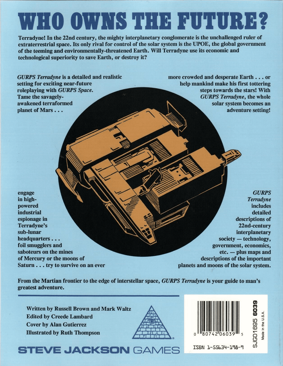 SJG GURPS Space Terradyne Campaign Setting