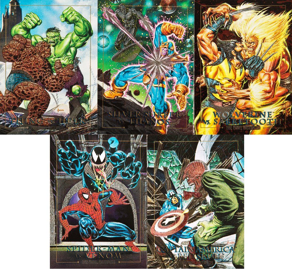 Skybox Marvel Masterpieces 1992 Series 1 Complete Set
