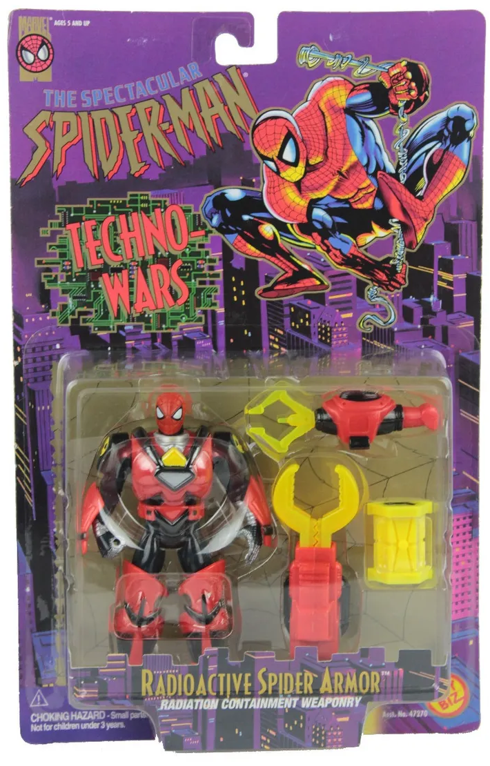 Spectacular Spider-Man Techno-Wars Radioactive Spider Armor Figure