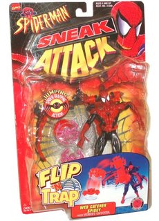 Spider-Man Sneak Attack Flip N Trap Web Catcher Spidey Figure