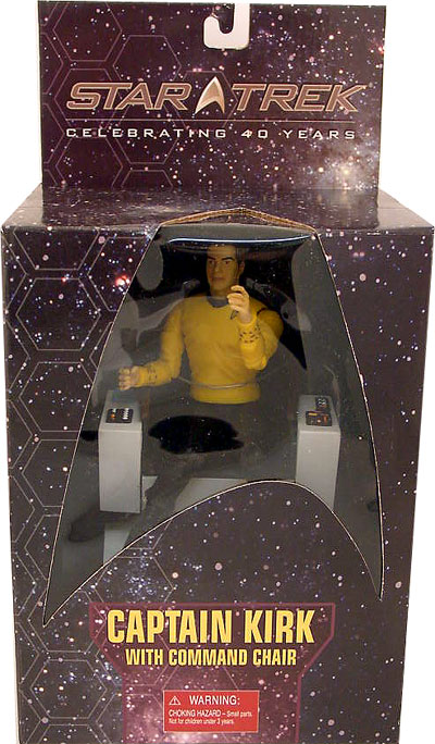 Star Trek Captain Kirk in Command Chair Figure