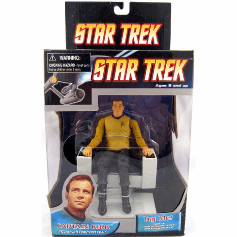 Star Trek Captain Kirk with Electronic Command Chair Deluxe Figure