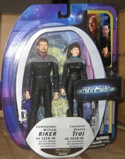Star Trek Nemesis William Riker & Deanna Troi Figure Set