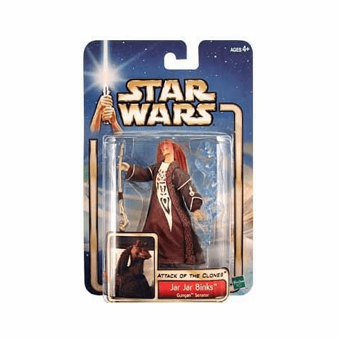 Star Wars Attack of the Clones Gungan Senator Jar Jar Binks Figure