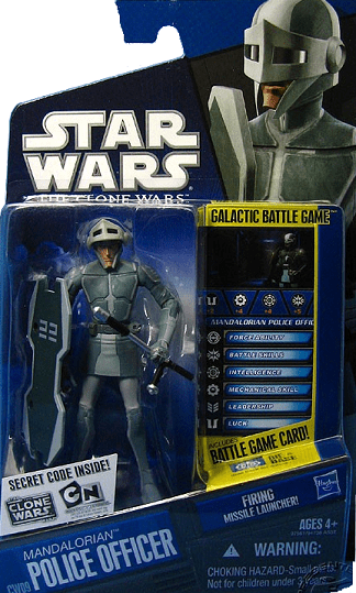 Star Wars Clone Wars CW09 Mandalorian Police Officer Figure