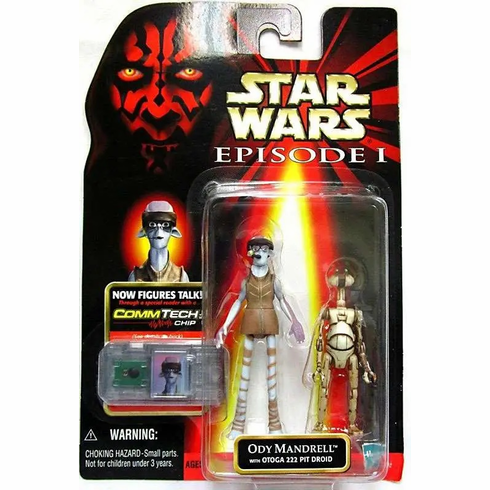 Star Wars Episode 1 Ody Mandrell with OTOGA 222 Pit Droid Figure