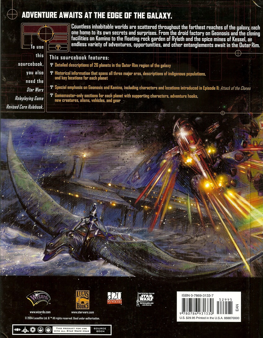 Star Wars Geonosis and the Outer Rim Worlds RPG Book