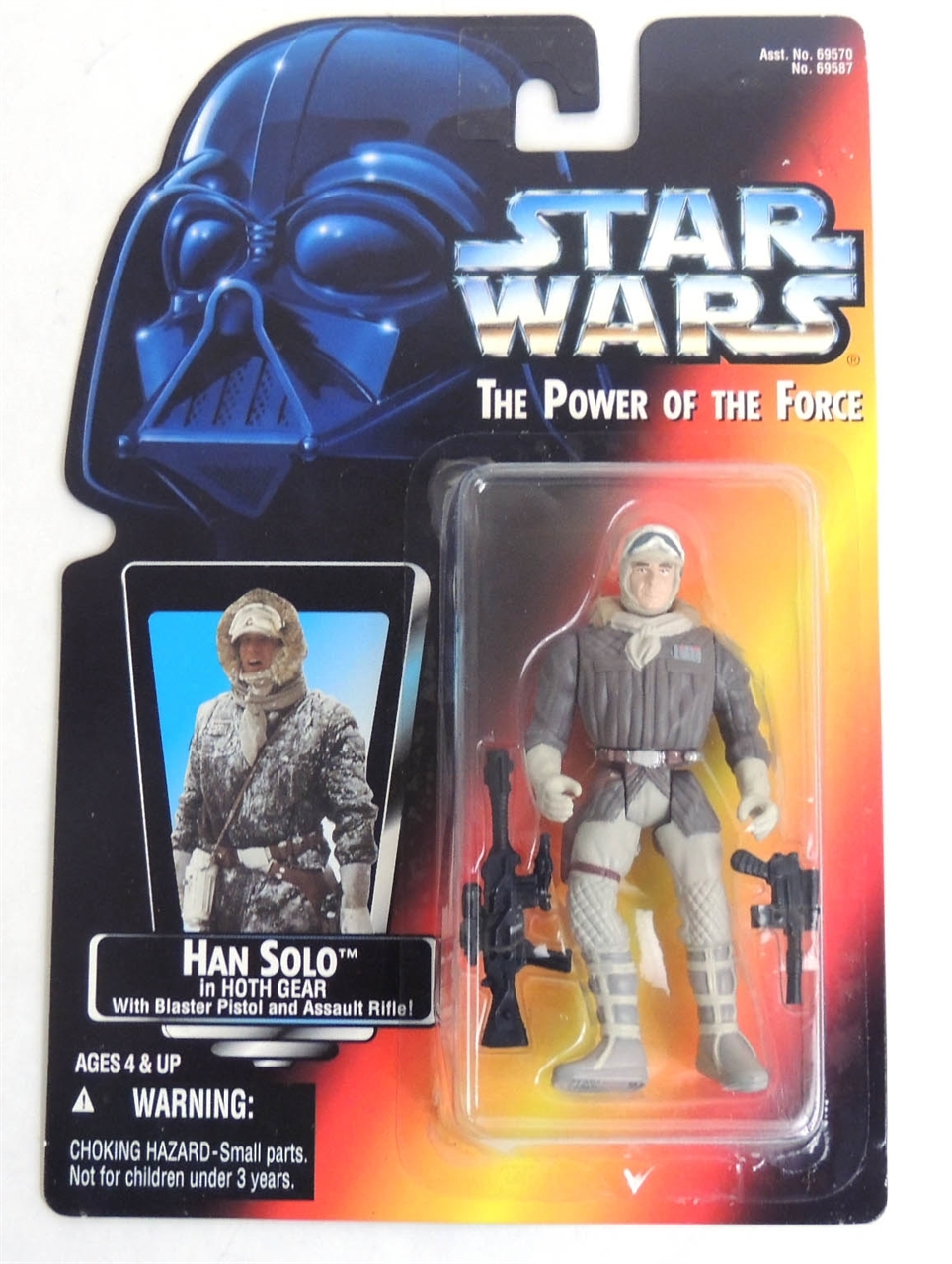 Star Wars Power of the Force Han Solo in Hoth Gear Figure