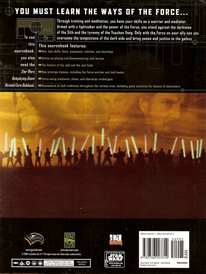 Star Wars RPG Power of the Jedi Sourcebook