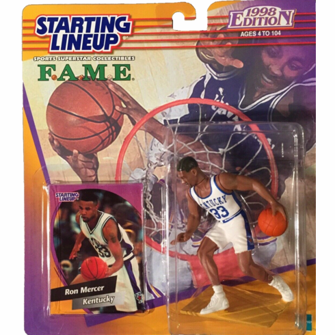 Starting Lineup Fame Kentucky Wildcats Ron Mercer Figured