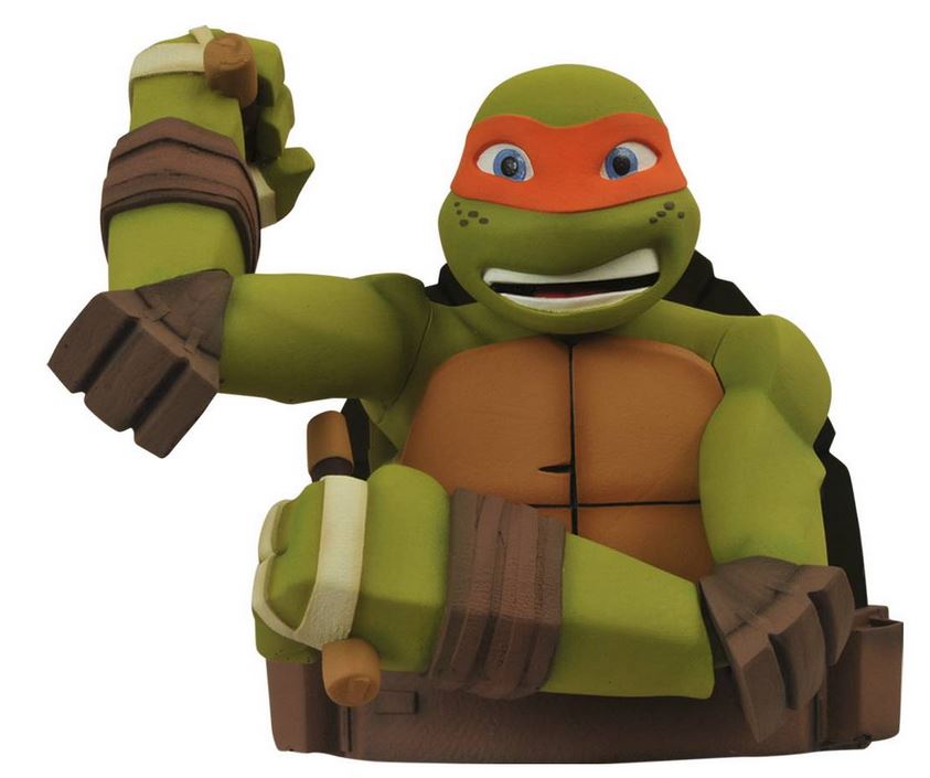 Teenage Mutant Ninja Turtle Michelangelo Bust Coin Bank