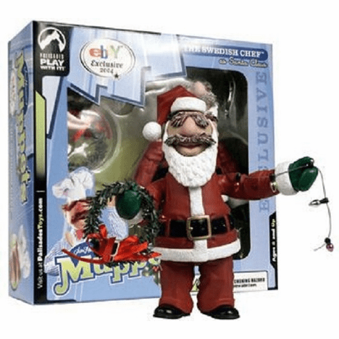 The Muppets Family Christmas Santa Swedish Chef Figure