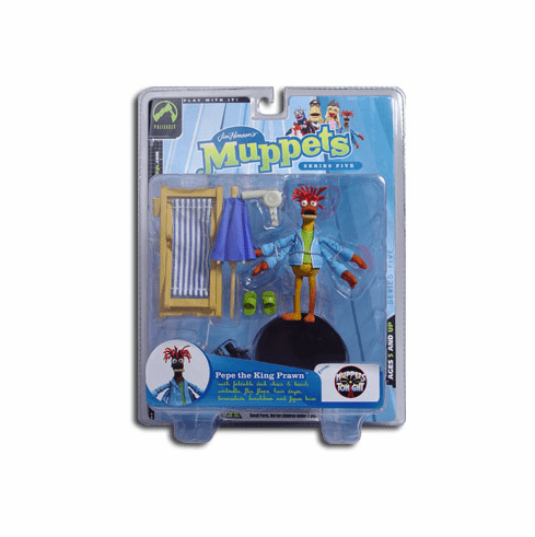 Palisades Toys The Muppets Series 5 Pepe the King Prawn Figure