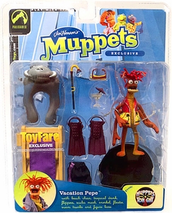 The Muppets Vacation Pepe the King Prawn Action Figure