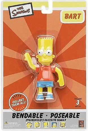 The Simpsons Bendable Bart Figure