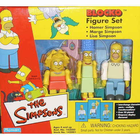 The Simpsons Blocko Set 1 Homer, Marge, Lisa Figures