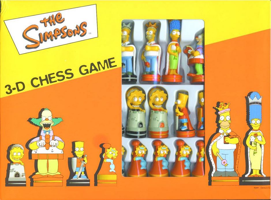 Character Games The Simpsons 3-D Chess Set