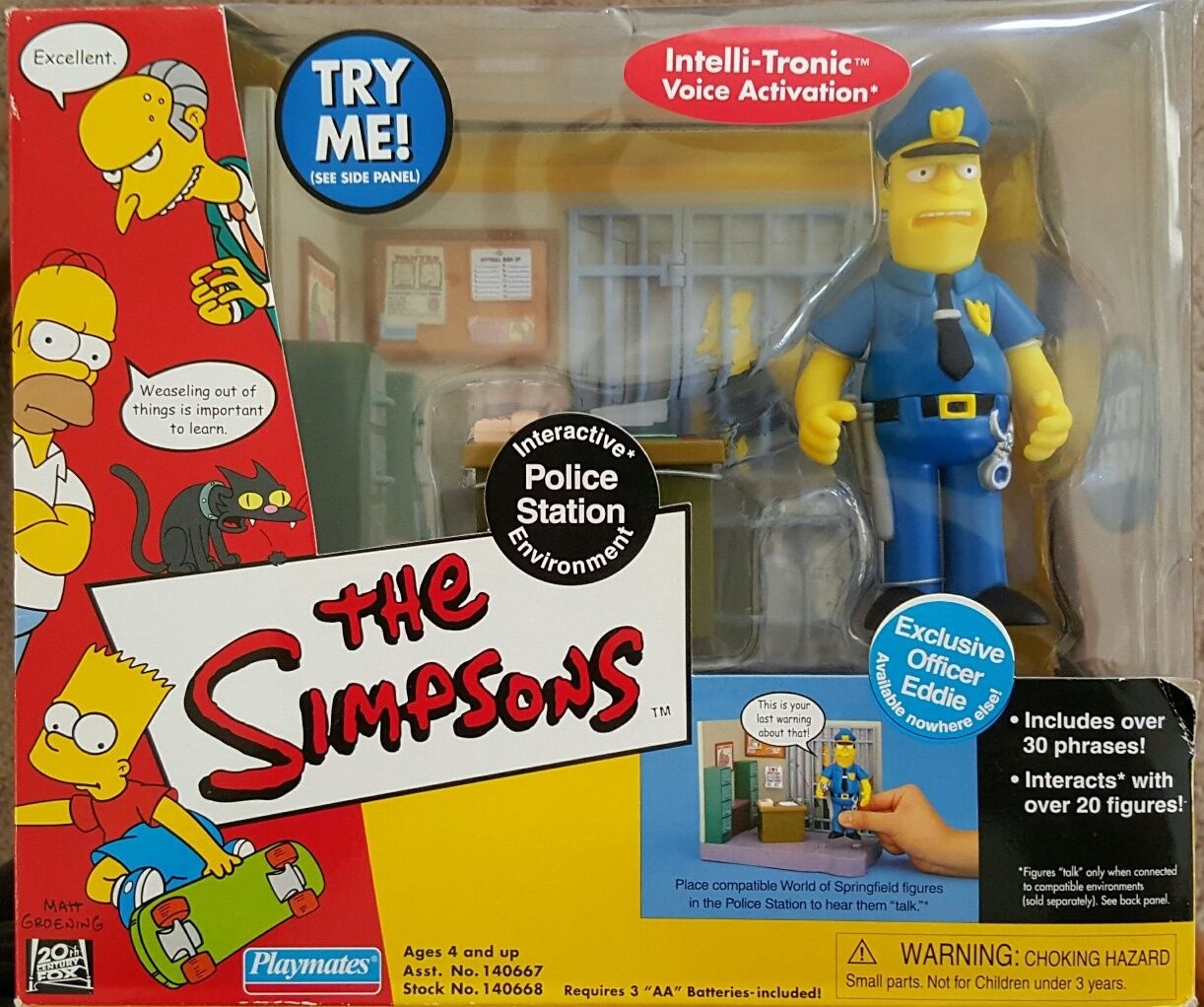 The Simpsons World of Springfield Police Station Playset