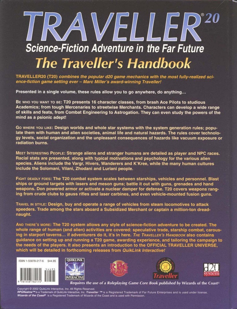 The Traveller's Handbook RPG Core Rules