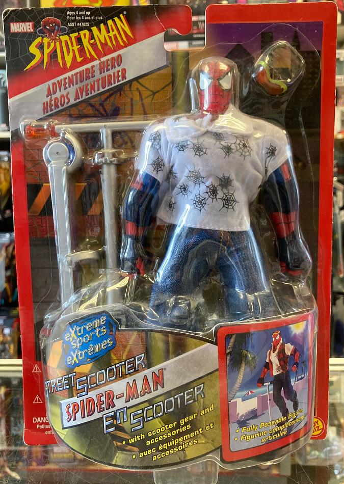 Toy Biz Spider-Man Adventure Hero Street Scooter Figure