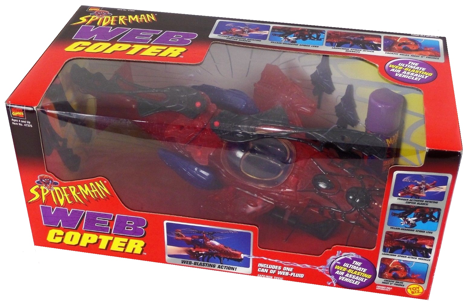 Toybiz Marvel Spider-Man Web Copter Vehicle