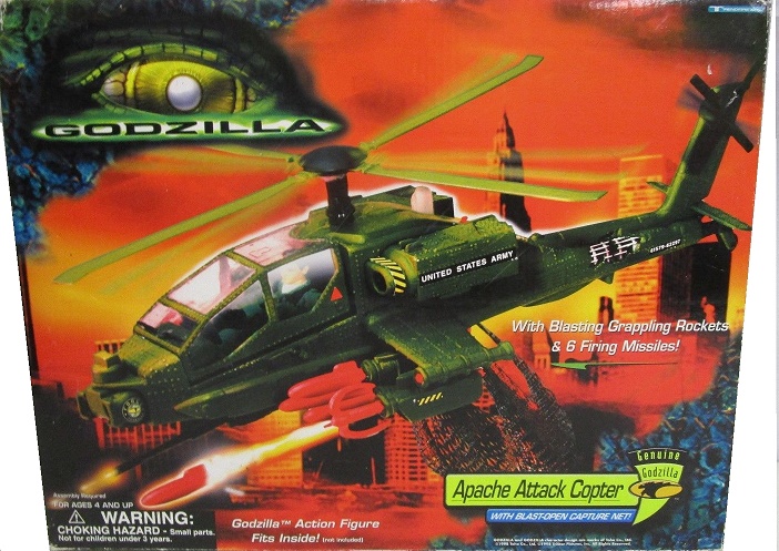 Trendmaster Godzilla Movie Apache Attack Copter