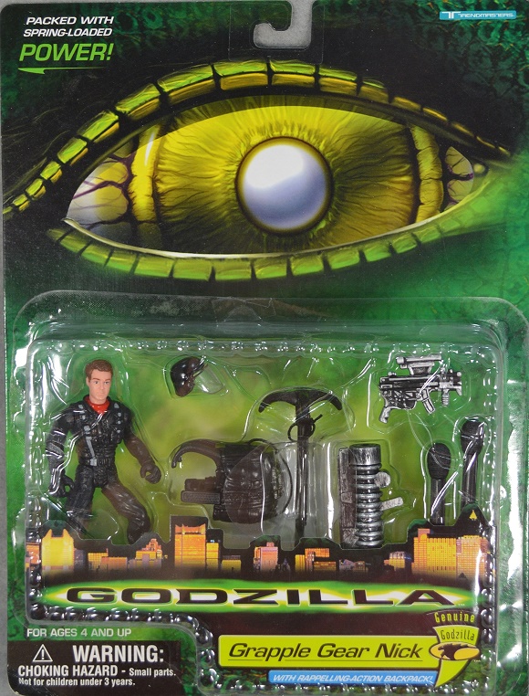 Trendmaster Godzilla Movie Grapple Gear Nick Figure