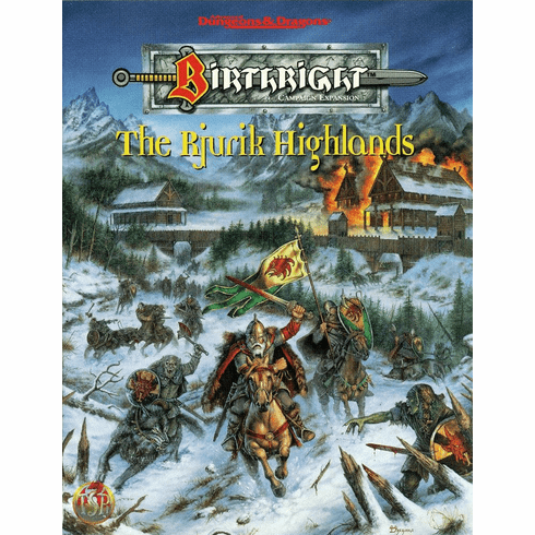 TSR AD&D Birthright The Rjurik Highlands RPG Set