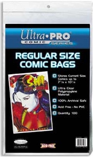 Ultra Pro Comic Protective Bags 100 Count Regular Size