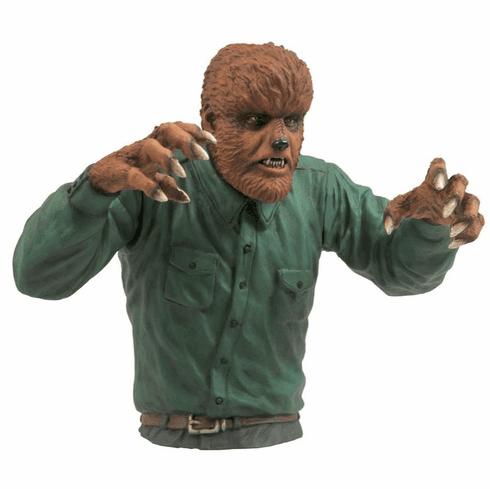 Universal Monsters Wolfman Bust Coin Bank