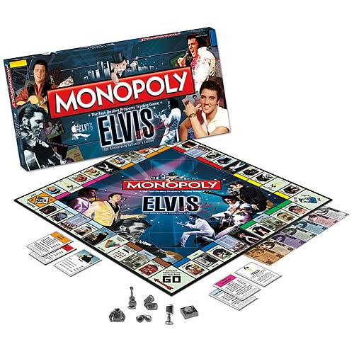 USAopoly Elvis Presley 75th Anniversary Monopoly Board Game