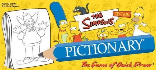 USAopoly The Simpsons Pictionary Board Game