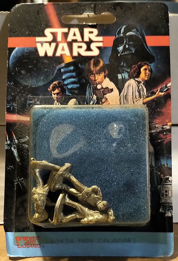 West End Games Star Wars Miniature Mon Calamari Blister Pack