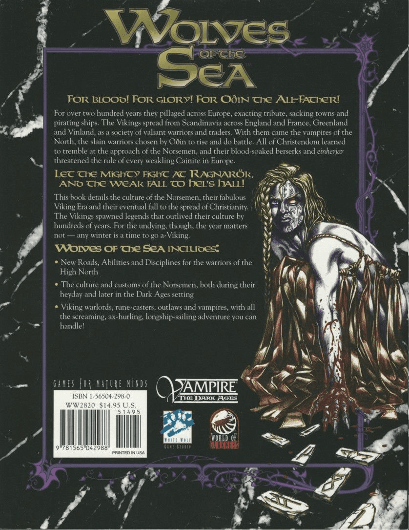 White Wolf Vampire The Dark Ages Wolves of the Sea Sourcebook