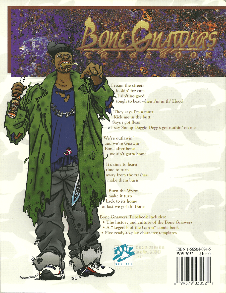 White Wolf Werewolf The Apocalypse Tribebook Bone Gnawers Sourcebook