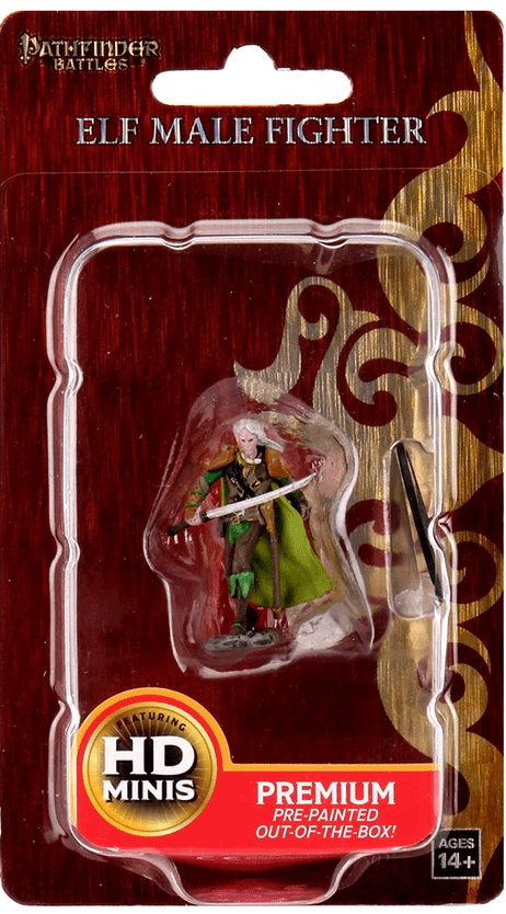 WizKids Pathfinder Battles Elf Fighter Male Premium Miniature