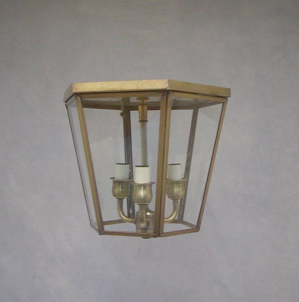 Annapolis Colonial Flush Mount Ceiling Light Solid Copper | Lanternland