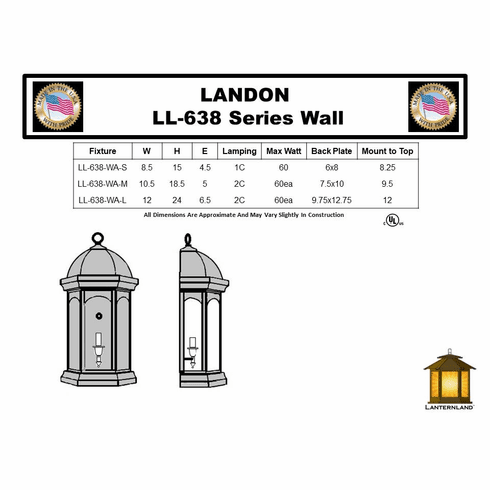 Landon Jr. Handmade Copper Lantern Wall Sconce Light