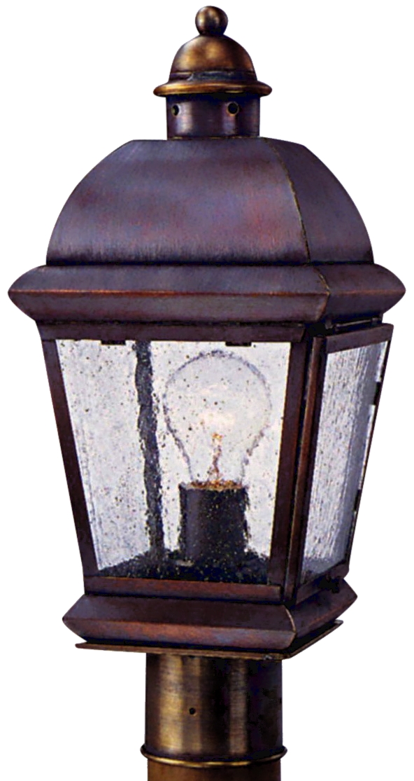 Milford Electric Outdoor Copper Lantern Post Light Head