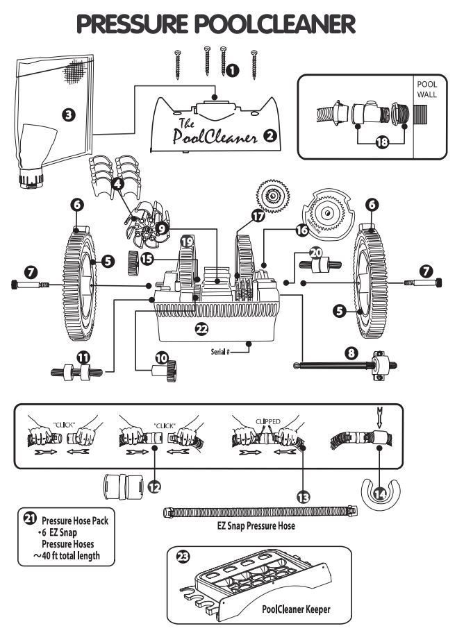 Buy Poolvergnuegen Pressure Pool Cleaner Replacement Parts