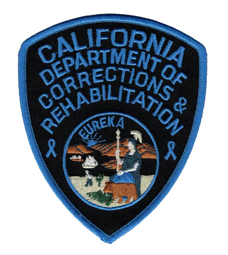 Blue Ribbon CDCR Shoulder Patch (Pair)