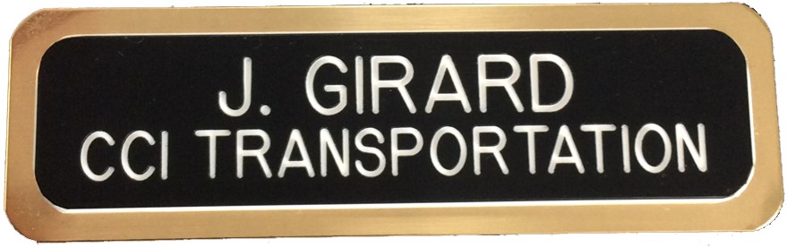 CDC Transportation Name Tag
